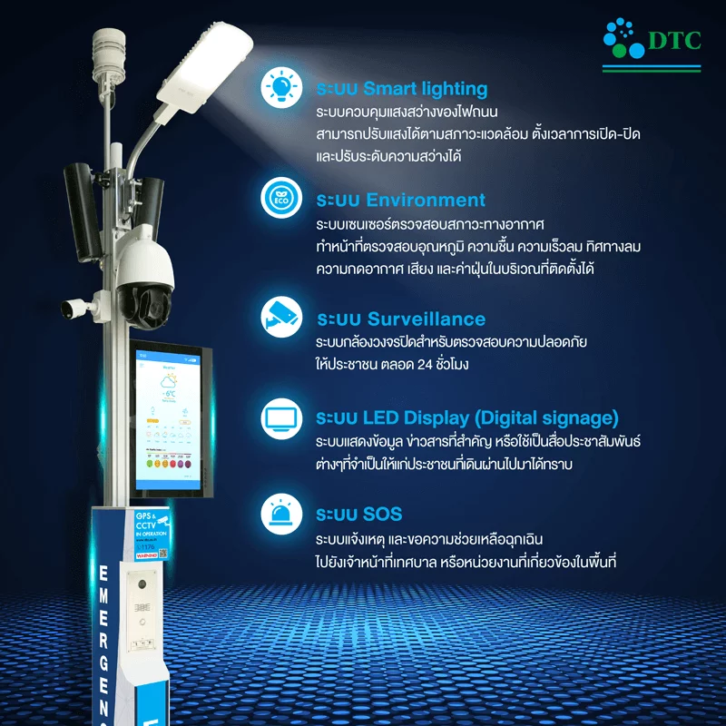 Smart Pole Technology to create a society of safety - Dtc